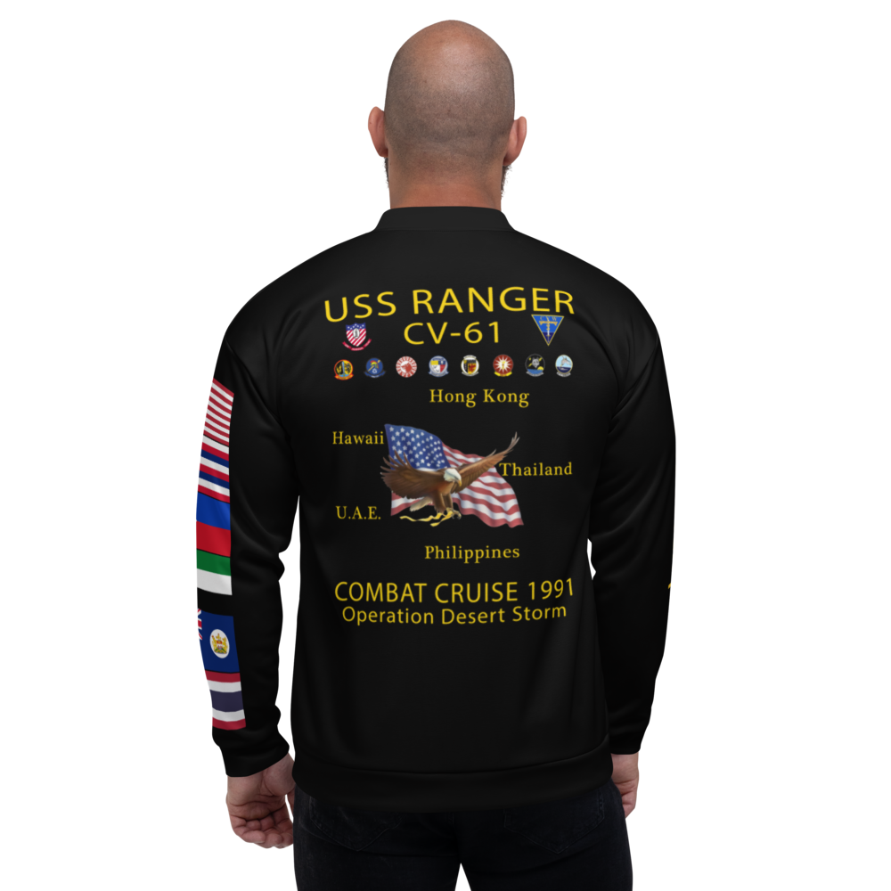 USS Ranger (CV-61) 1991 FP Cruise Jacket - Black